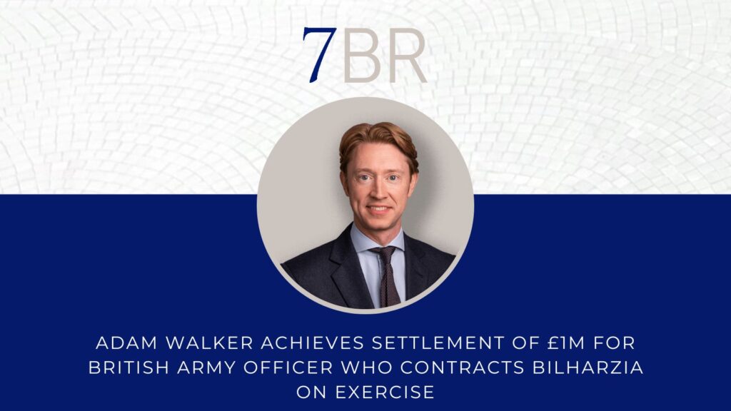 Adam Walker achieves £1m settlement for British Army officer, who contracts parasitic disease ...